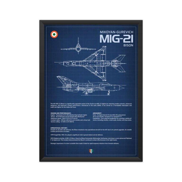 MIG-21 BISON POSTER FRAME – Squadian